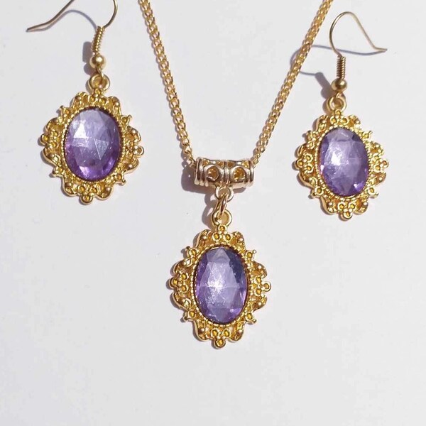 Purple Gold Jewelry - Etsy