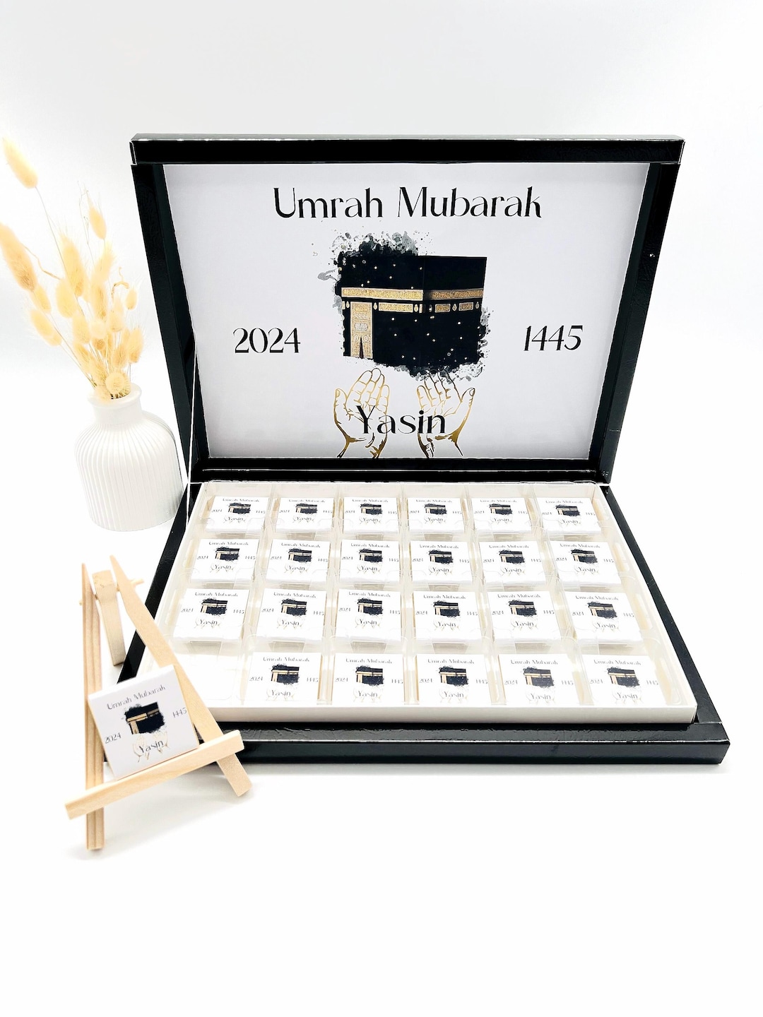 Chocolate Box Personalized Umrah Mubarak Gift Guest Gift in Different ...