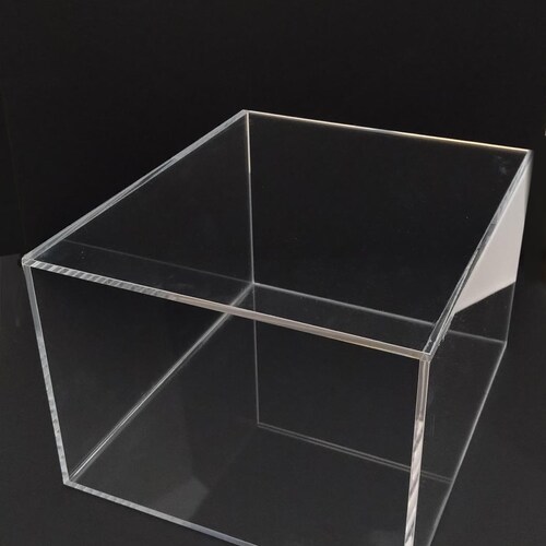 Perspex Acrylic Display Cube Box 5 Sided - Etsy UK