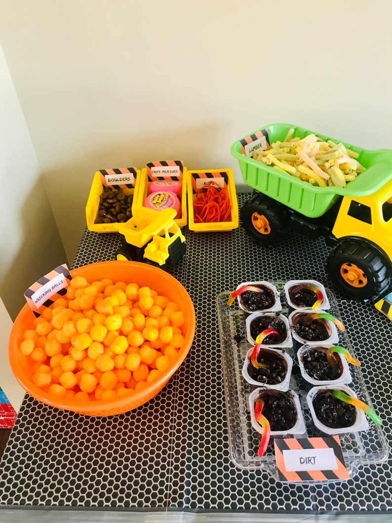 INSTANT DOWNLOAD // Construction Themed Party Decor and Food - Etsy