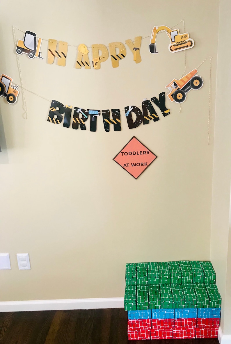 INSTANT DOWNLOAD // Construction Themed Party Decor and Food - Etsy
