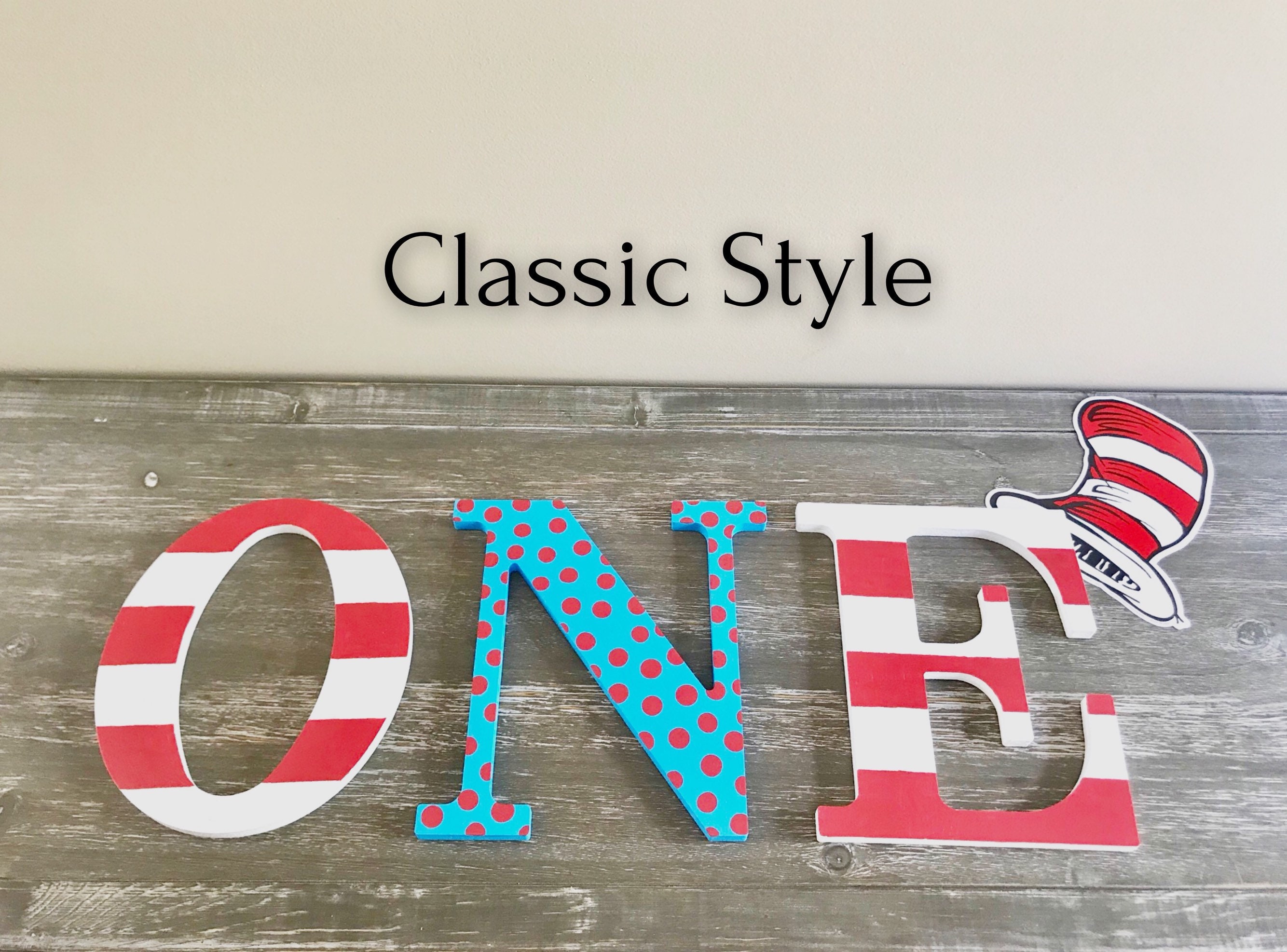 ONE Decorative Large Letters (set of 3 Letters) - Etsy