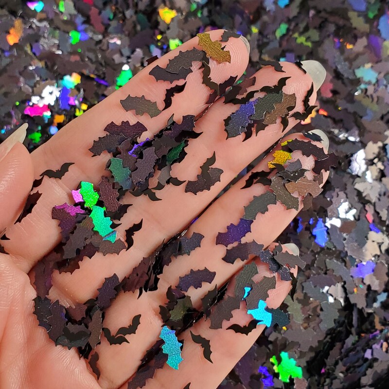 Bat Glitter Nail Polish - Etsy