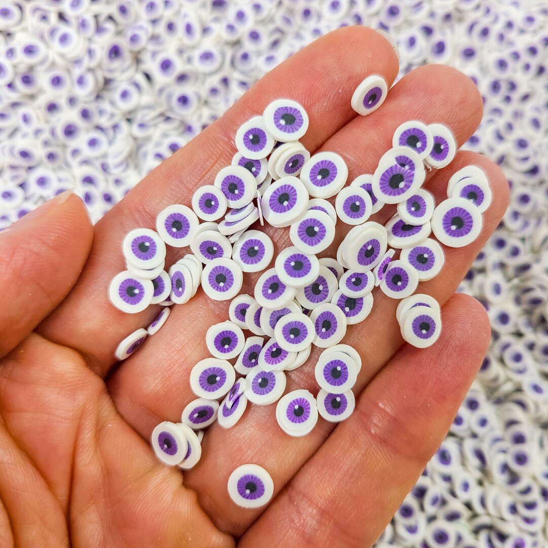 Eyeball Polymer Clay Slices | Halloween Polymer Clay Slices | Fimo Fake ...
