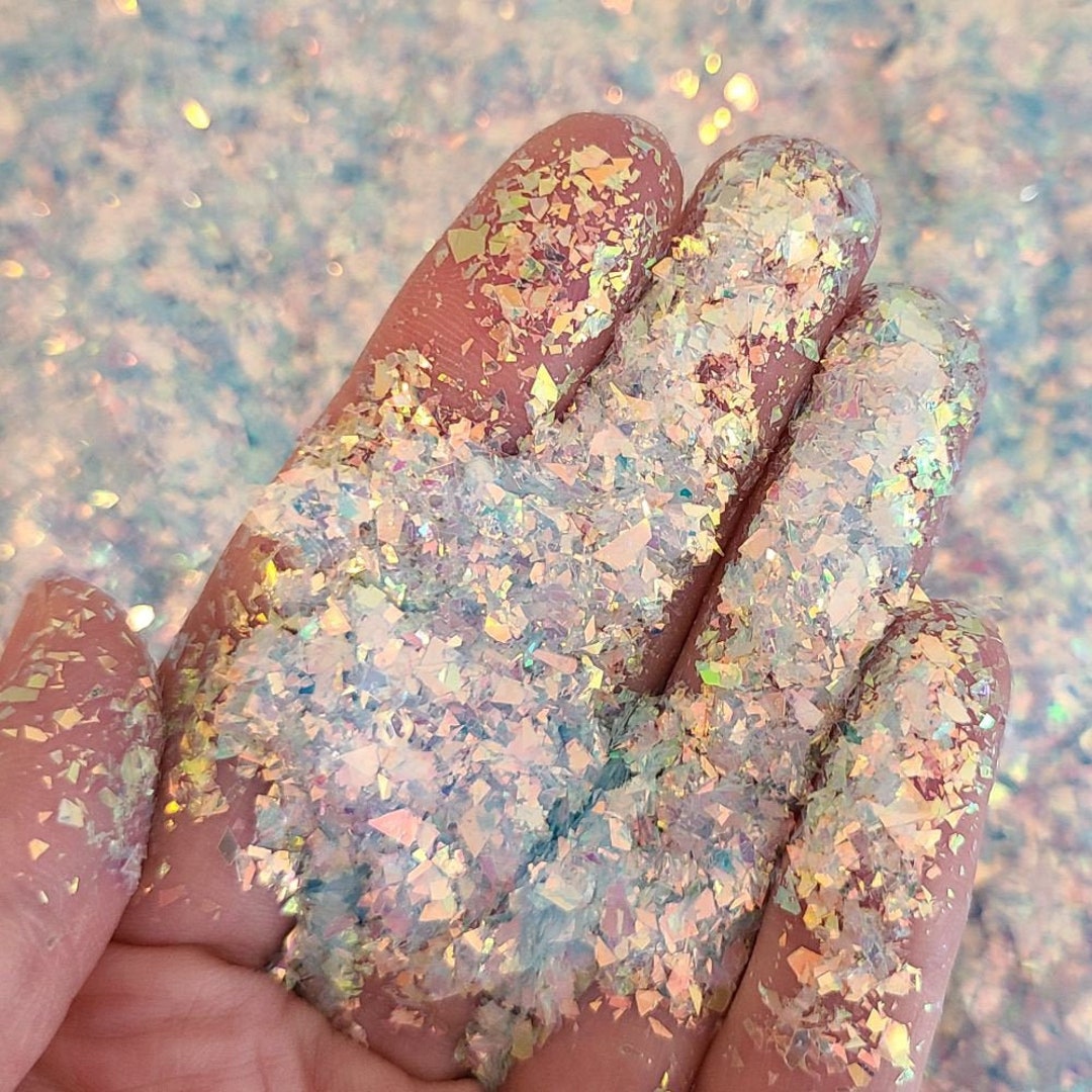 Blue Glitter Flakes, Glitter for Face Body Hair Nail Art, Loose Glitter ...