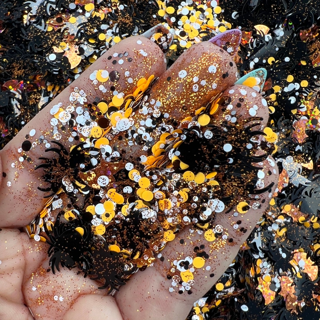 Halloween Glitter Mix, Spider Glitter Mix for Face Body Nail Art ...