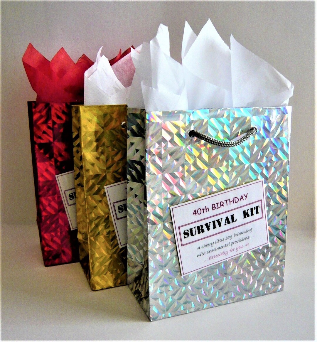 40th Birthday Survival Kit - FEMALE - Novelty Gift, Fun Birthday ...