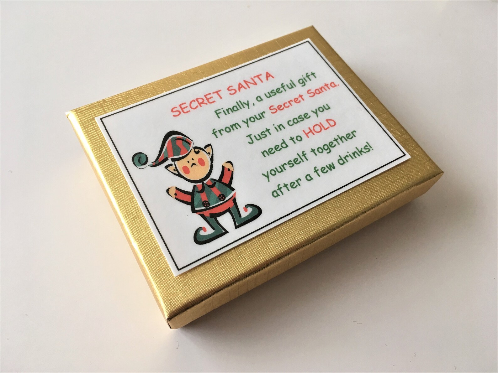 Secret Santa Christmas Joke - Paperclip. Santa Elf. Fun Festive Present ...