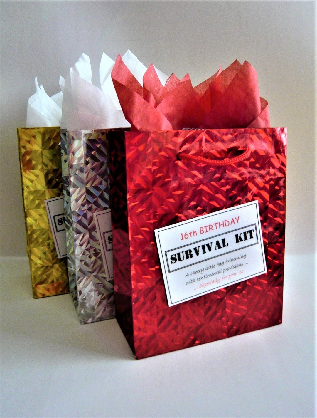 16th Birthday Survival Kit - MALE - Sweet 16, Novelty Gift, Fun ...