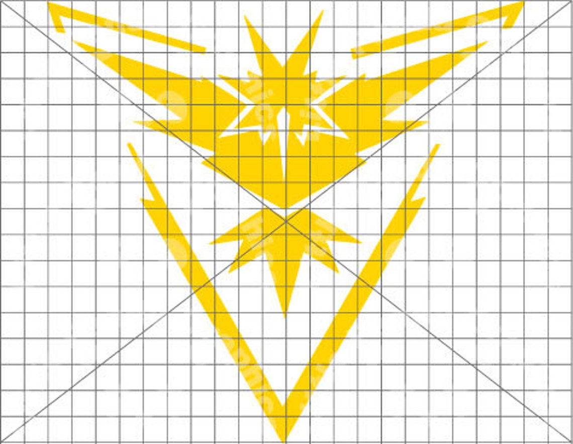 Pokemon Go Team Instinct Logo Zapdos SVG - Etsy