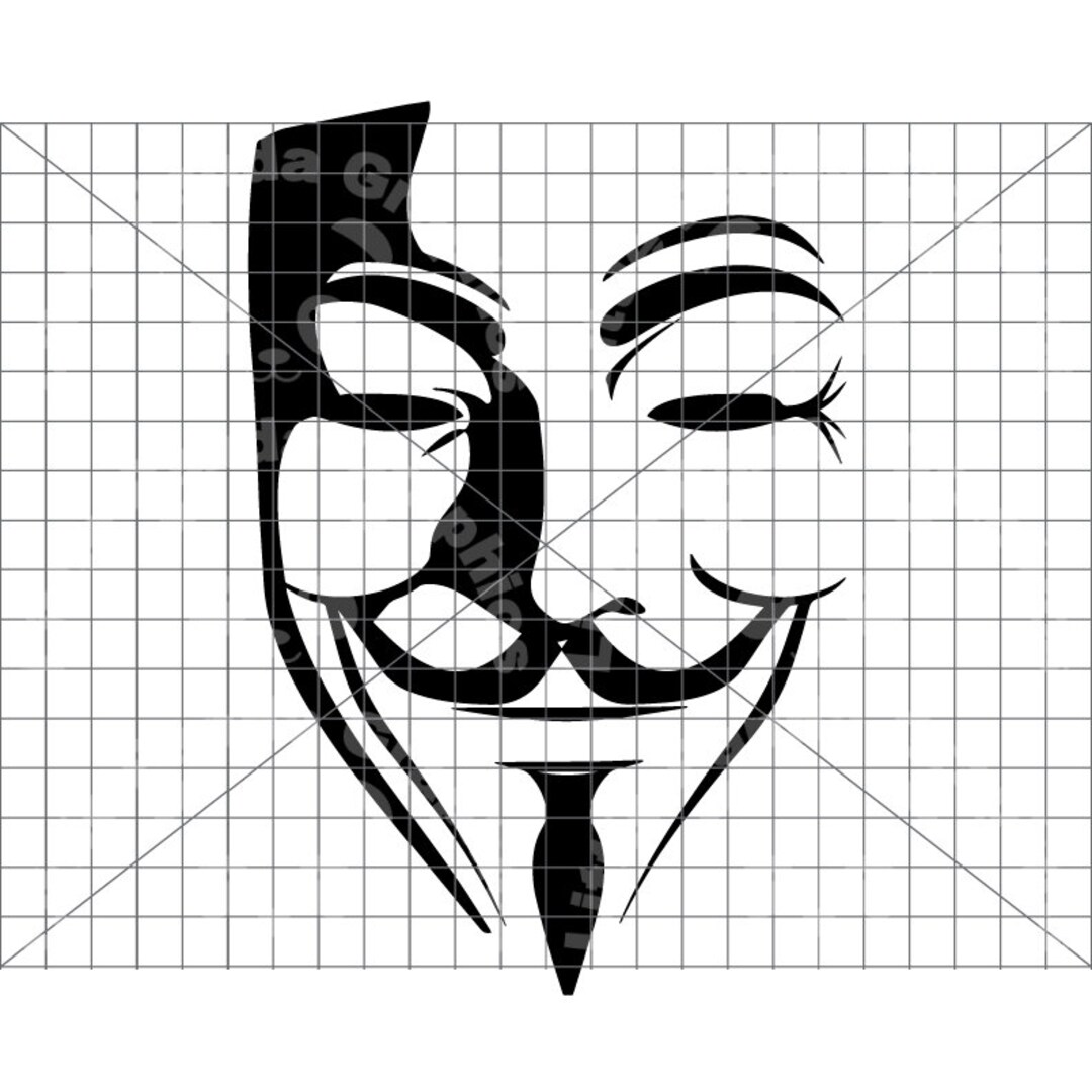 Guy Faux Svg Eps Ai Dxf Pdf Png - Etsy