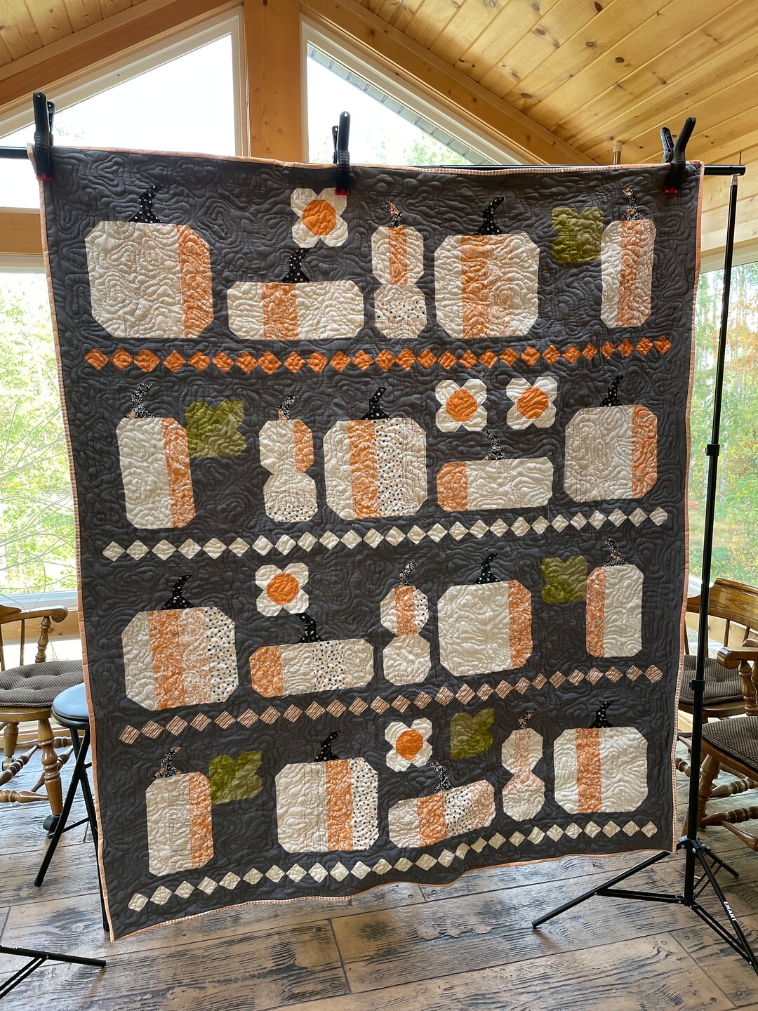 Patchwork Pumpkin, Piecework Quilt for Sale - Etsy