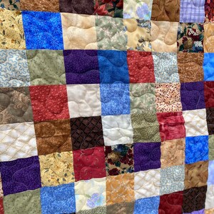 Multi-colored Patchwork Handmade Quilt for Sale - Etsy