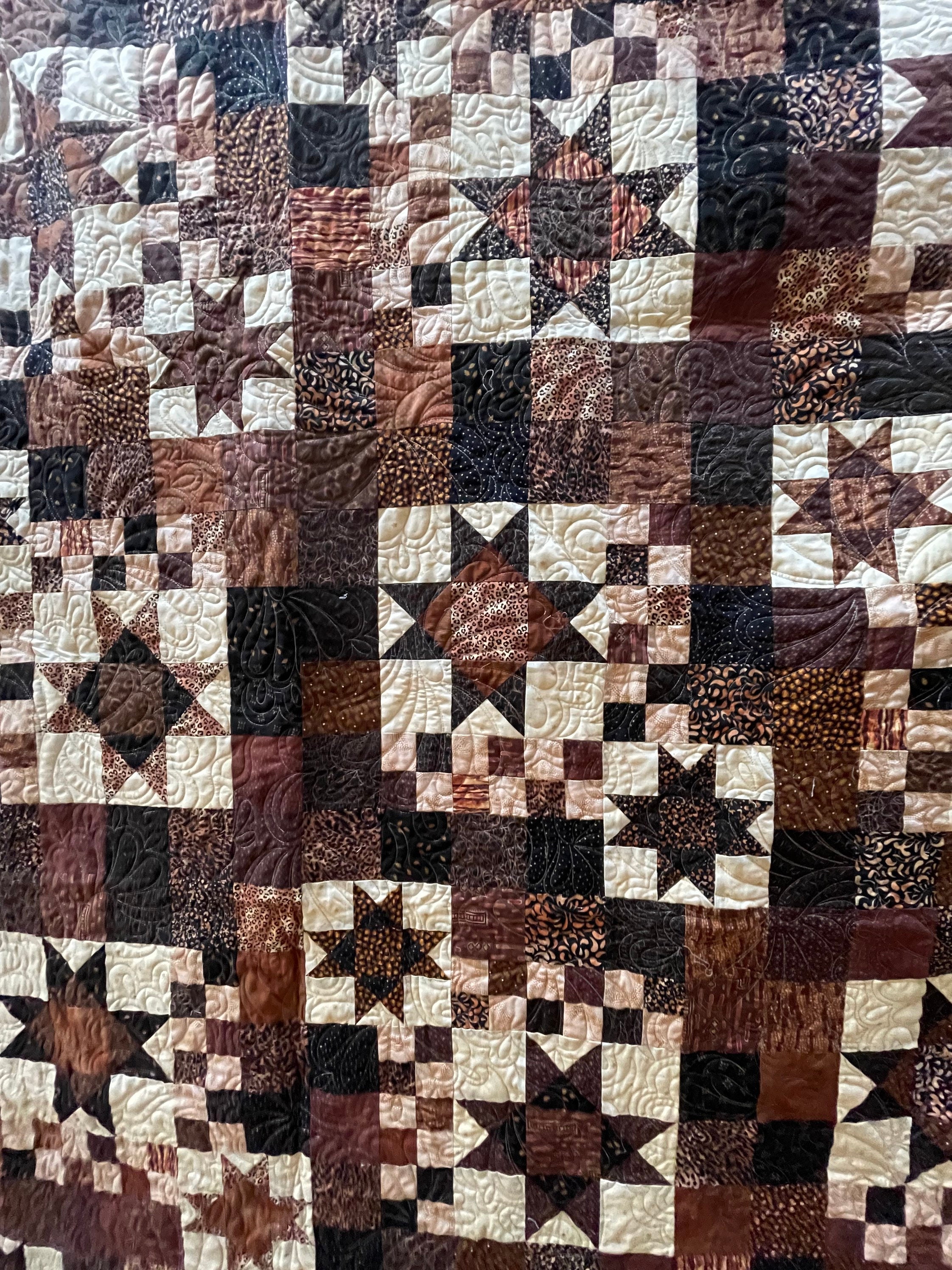 Star Quilt Block Piecework Quilt for Sale - Etsy