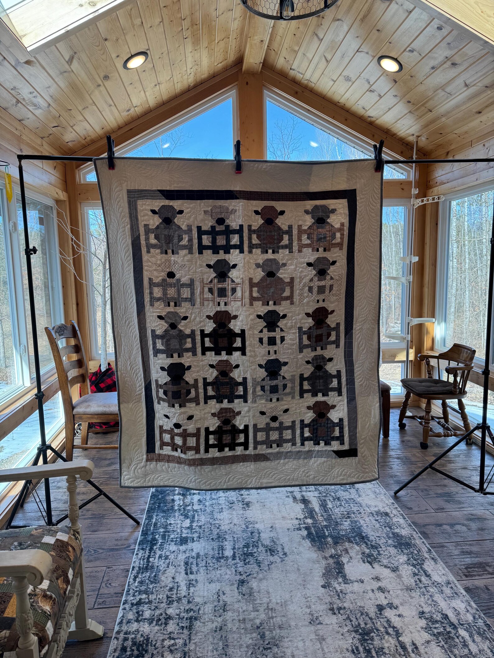 Sheep Block Piecework Quilt for Sale - Etsy