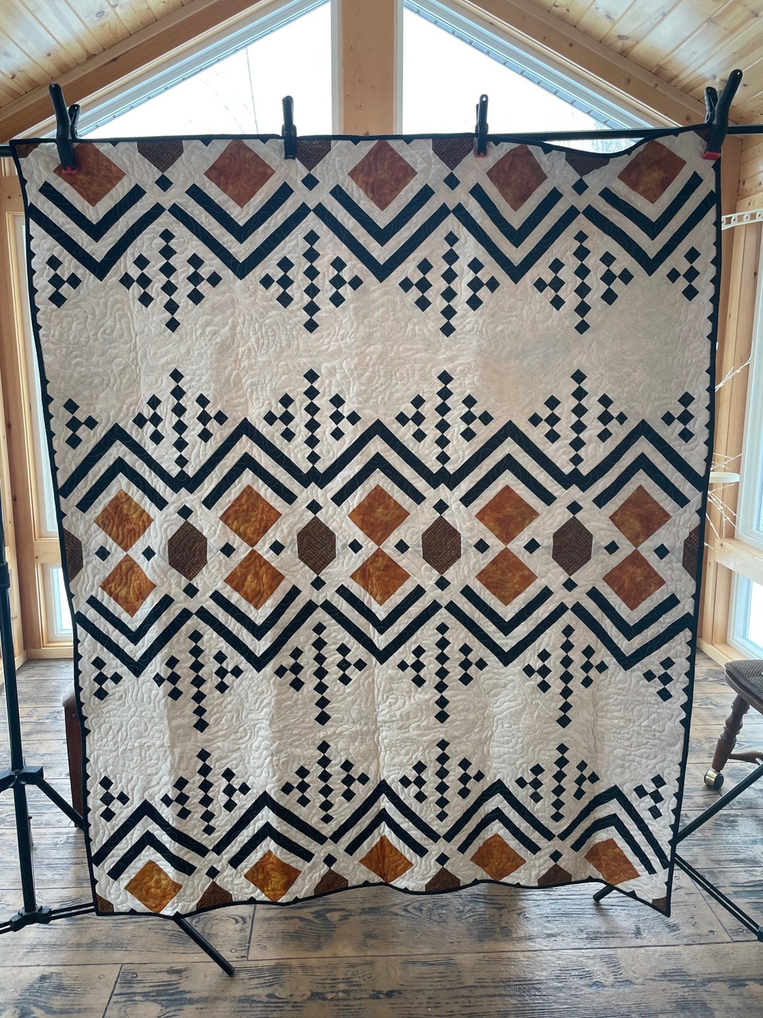 Modern Piecework Quilt for Sale, Couch Throw - Etsy