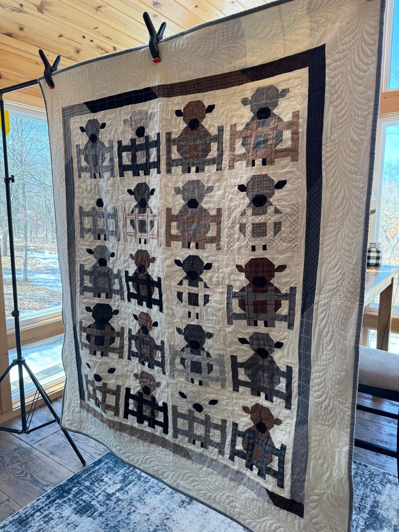 Sheep Block Piecework Quilt for Sale - Etsy