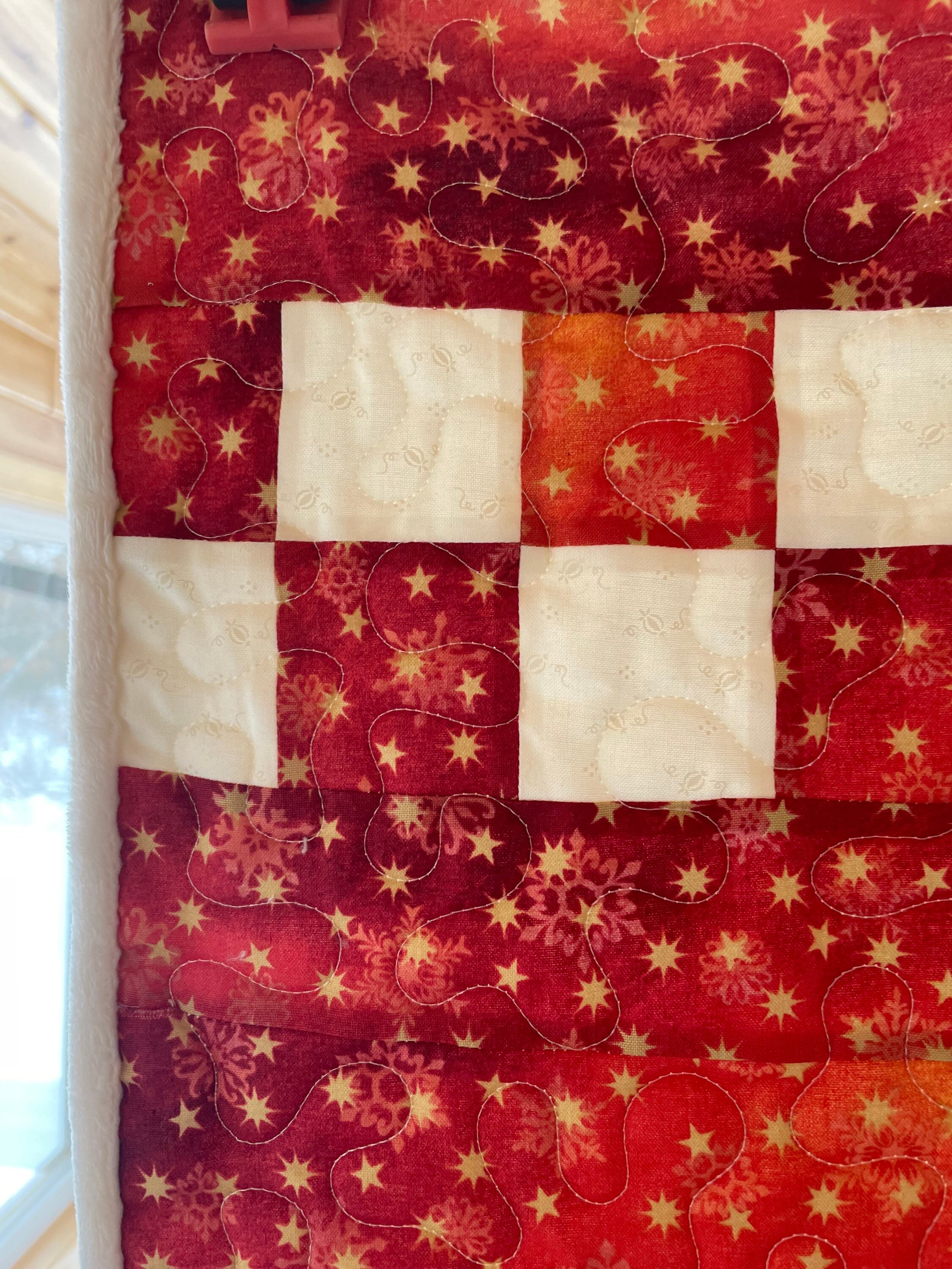Red & White Star Bright Piecework Quilt - Etsy