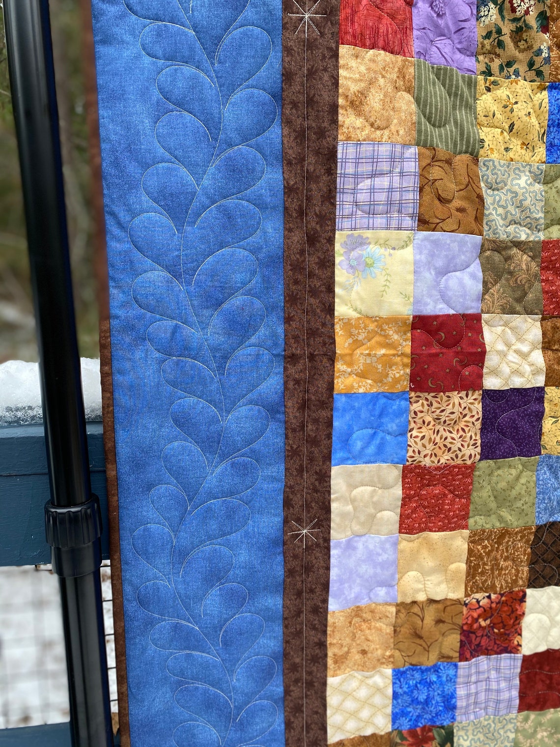 Multi-colored Patchwork Handmade Quilt for Sale - Etsy