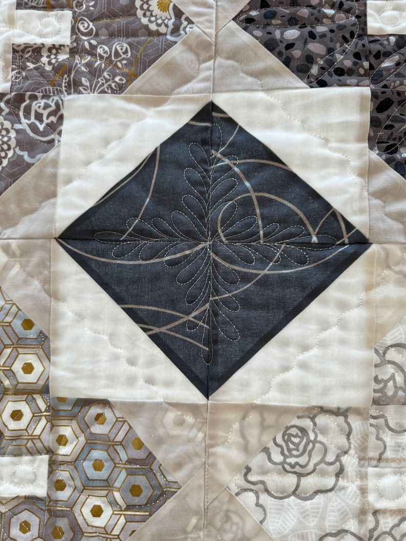 Stones Throw Piecework Quilt for Sale - Etsy