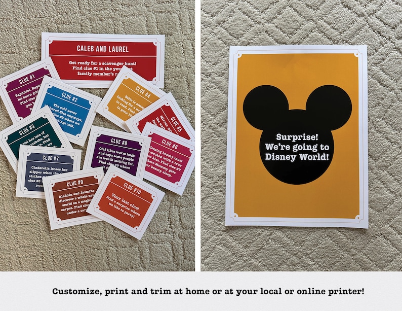 Magic Trip Reveal Scavenger Hunt, Editable Scavenger Hunt, Download PDF ...