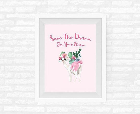 Save The Drama For Your Llama Baby Llama
