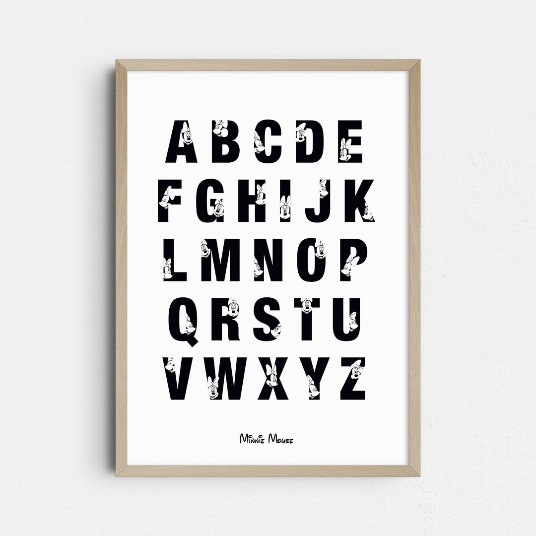 Girl Mouse Alphabet Printable - Etsy