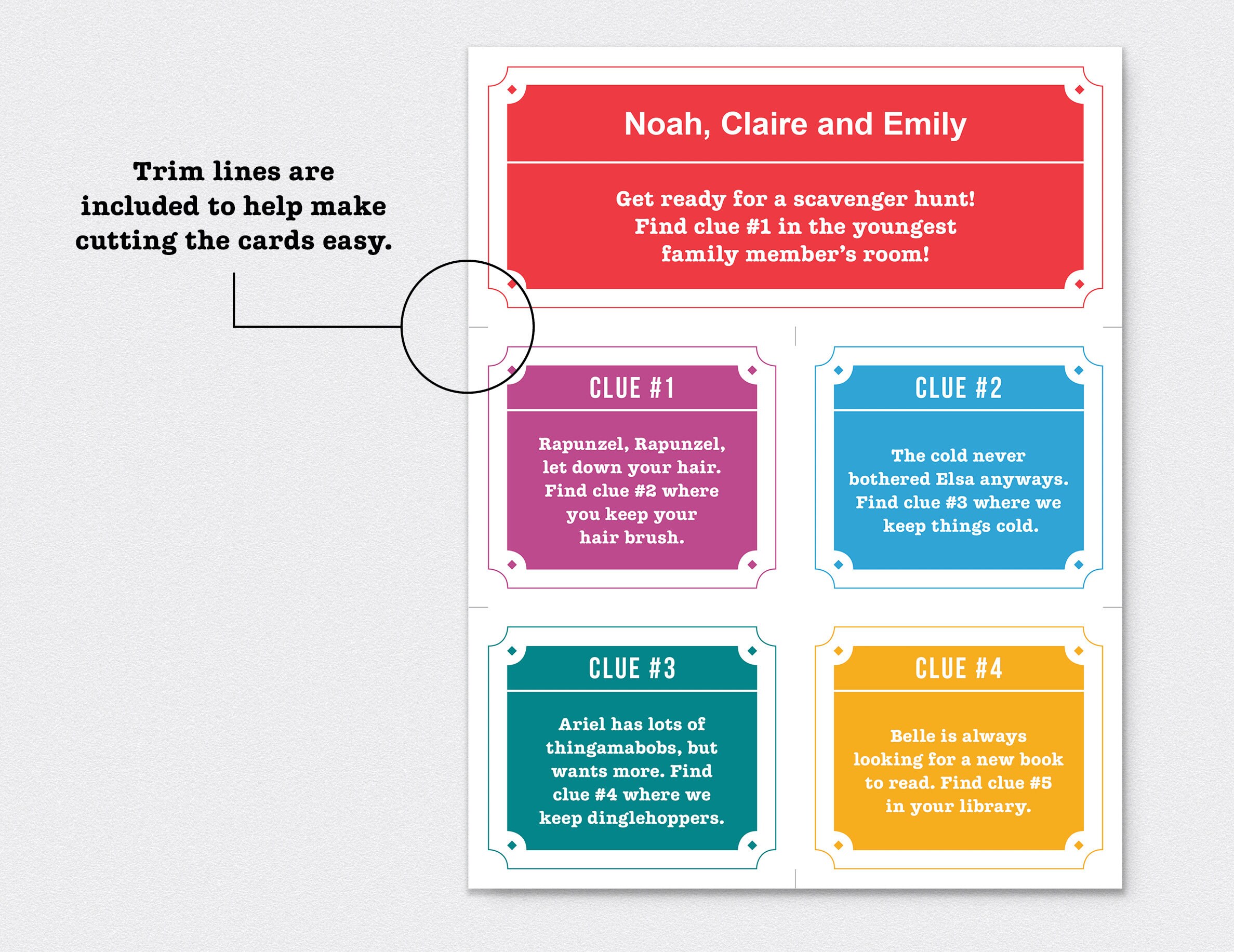 Magic Trip Reveal Scavenger Hunt, Editable Scavenger Hunt, Download PDF ...