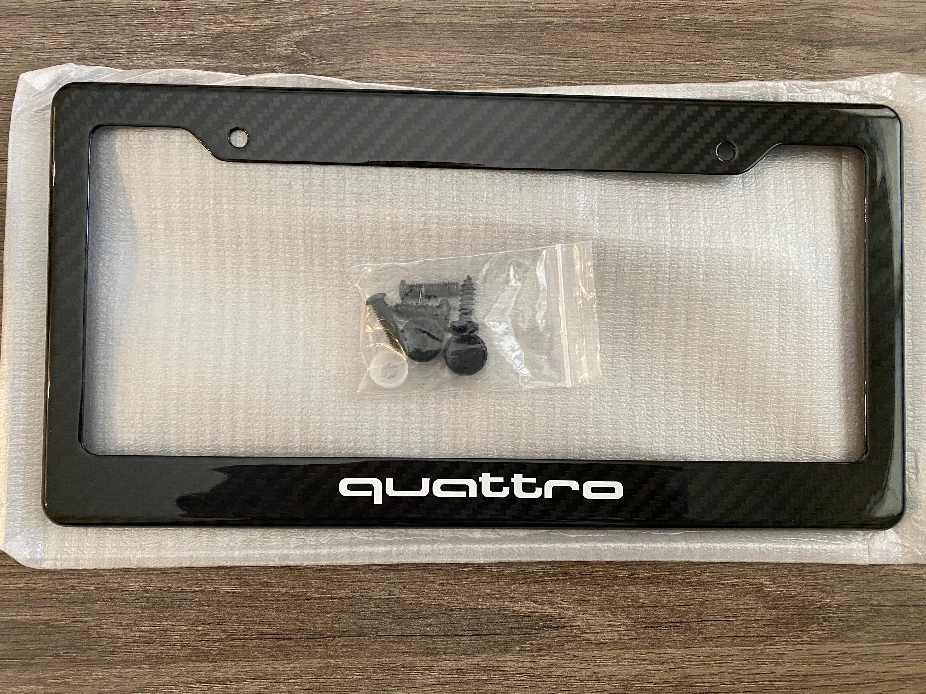 Audi Carbon Fiber License Plate Frame - Etsy