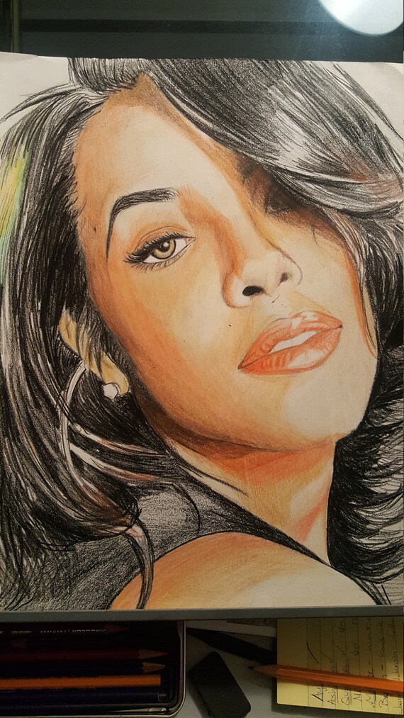 Aaliyah print | Etsy