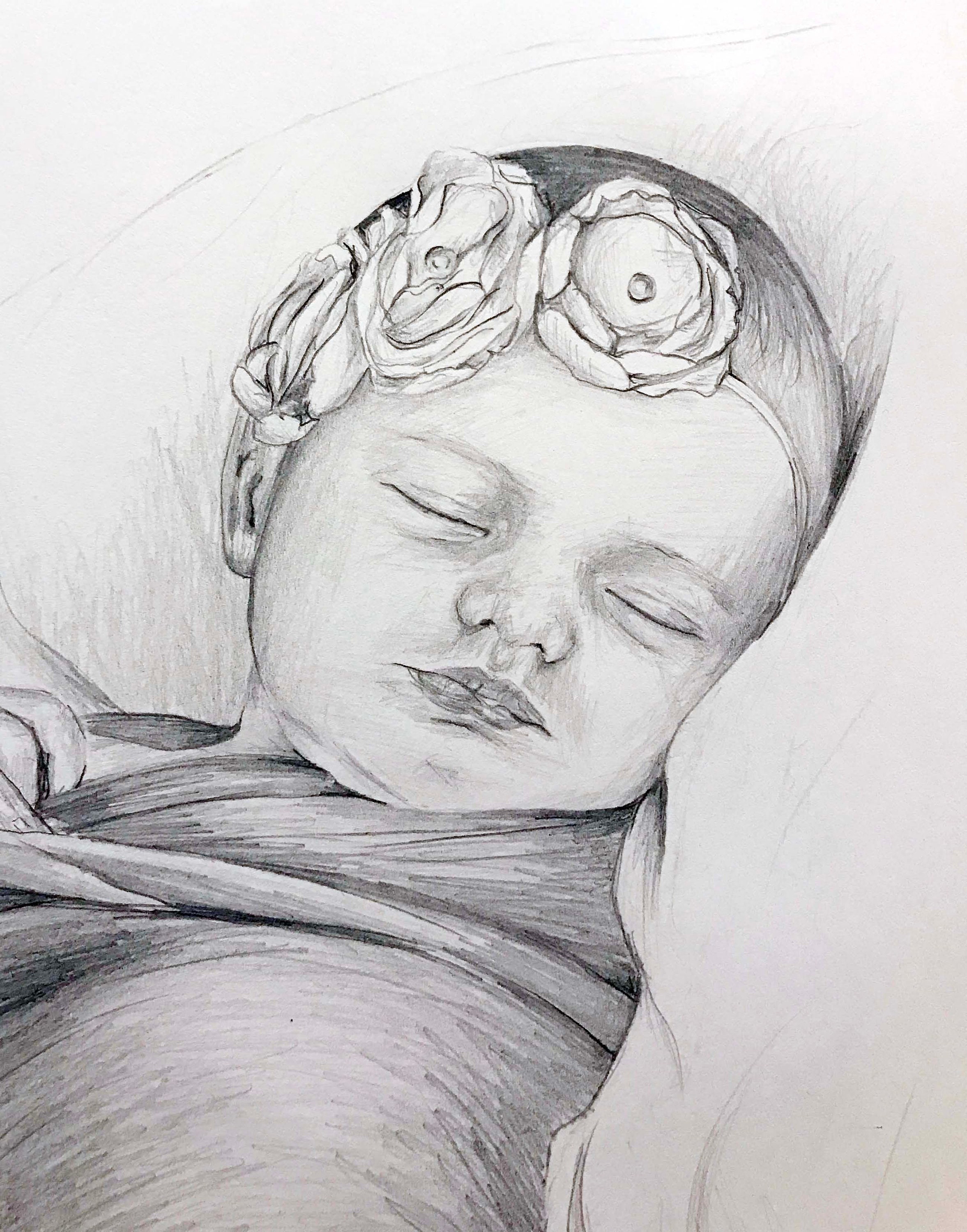 Newborn Baby Drawings In Pencil