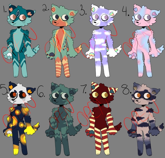 Fursona Adopts ON BASE - Etsy