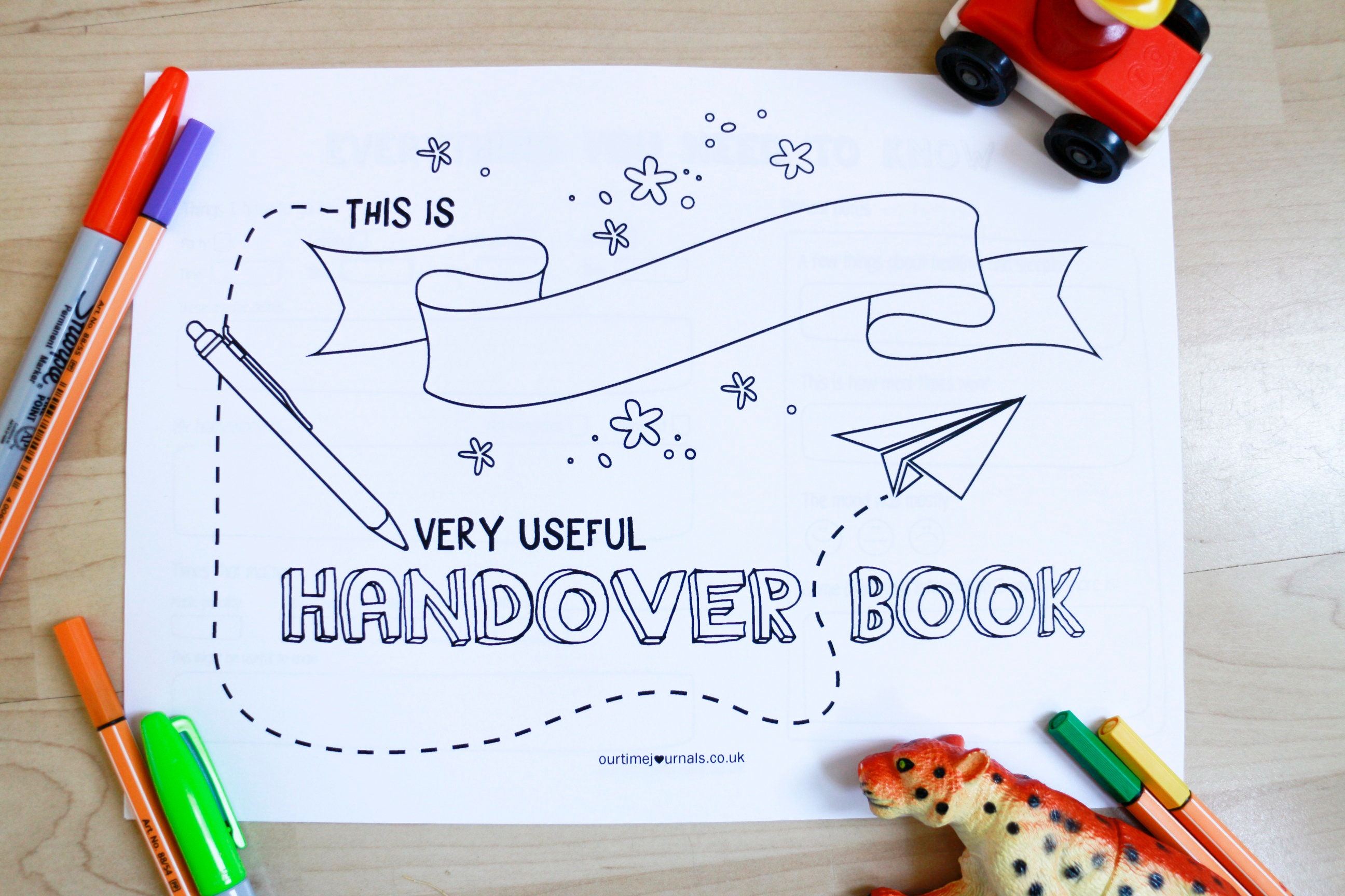 Single Parent Printable A4 Handover Book for Co-parenting - Etsy UK