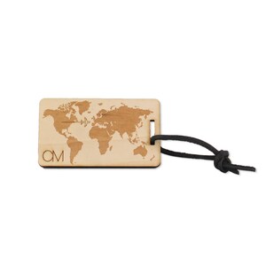 Personalized Laser Cut Luggage / Backpack Tag With Suede Tie! - Etsy