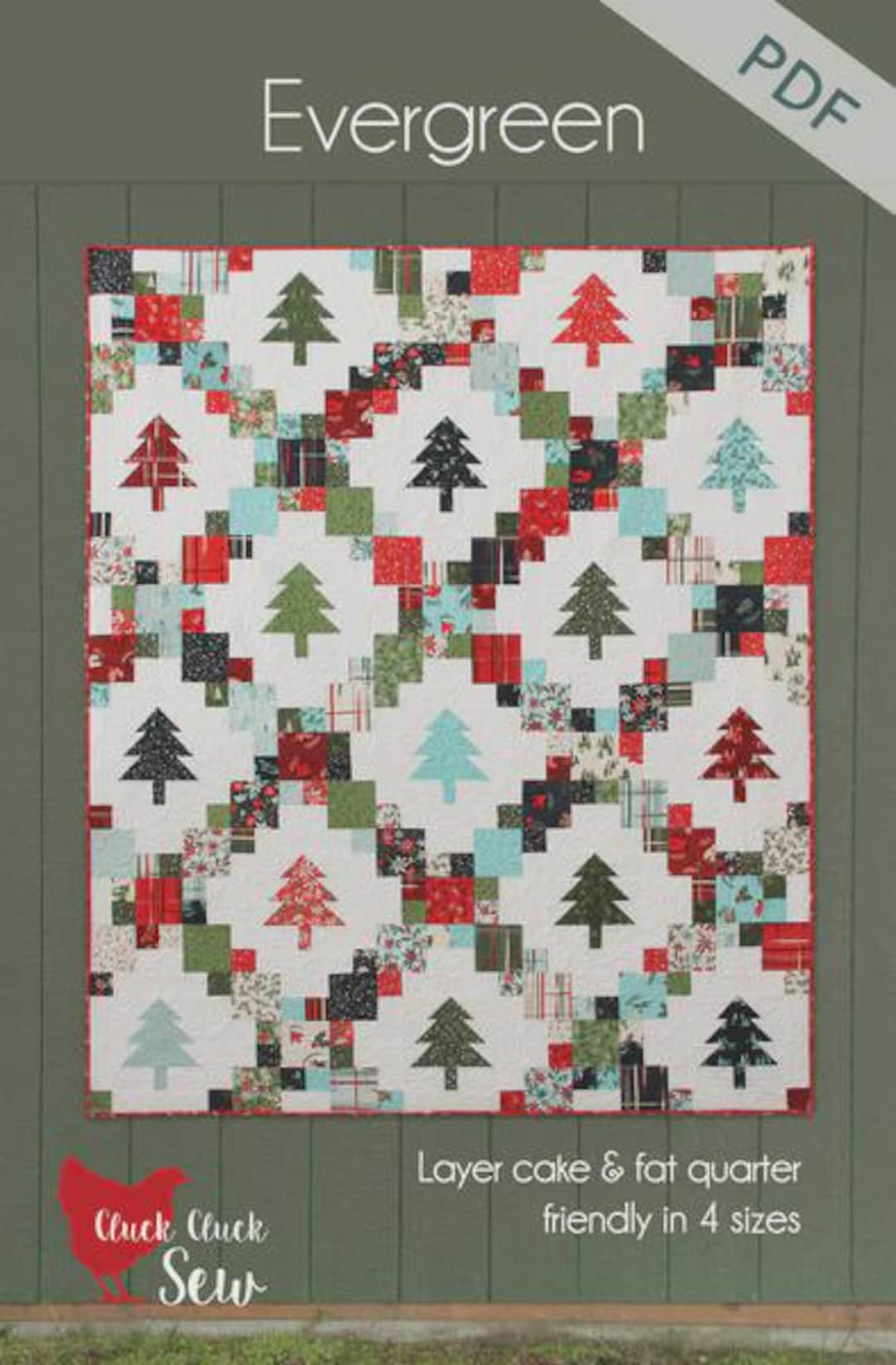 Evergreen Quilt Pattern, Layer Cake Friendly - Etsy