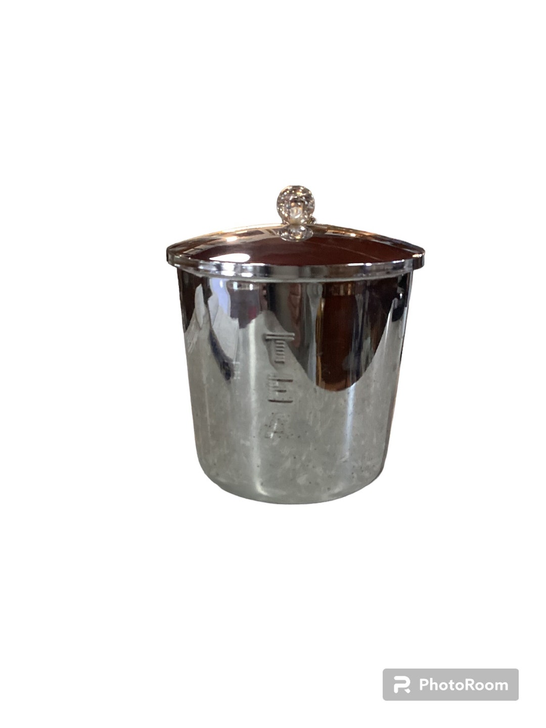 Chrome and Lucite Tea Canister - Etsy
