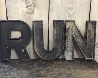 Run Letters - Etsy