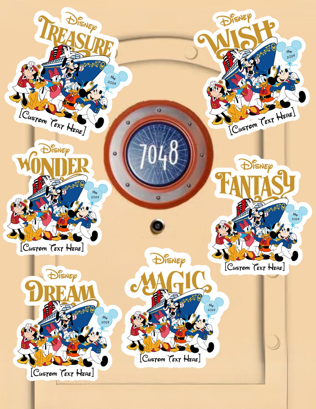 Disney Cruise Door Magnet Ship Captain Mickey Disney Wonder Fantasy ...