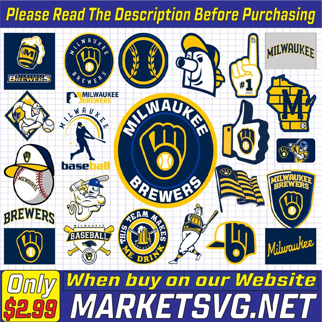 Milwaukee-brewers Baseball Team SVG Milwaukee-brewers SVG - Etsy