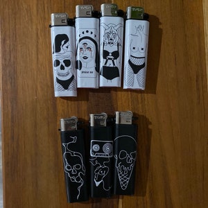 2 Pack Art Lighters choose Your Designs - Etsy