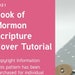 Book of Mormon Scripture Cover Pattern Tutorial - Etsy