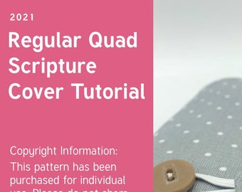 LDS Standard Quad Scripture Cover Tutorial Pattern - Etsy