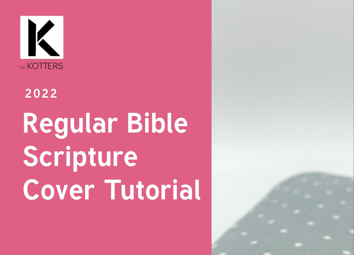 Regular Bible Scripture Cover Pattern Tutorial - Etsy