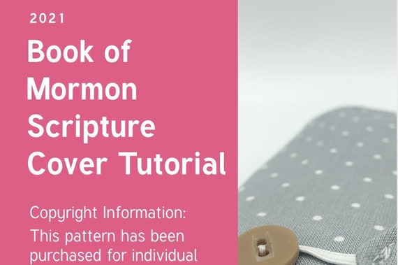 Book of Mormon Scripture Cover Pattern Tutorial | Etsy