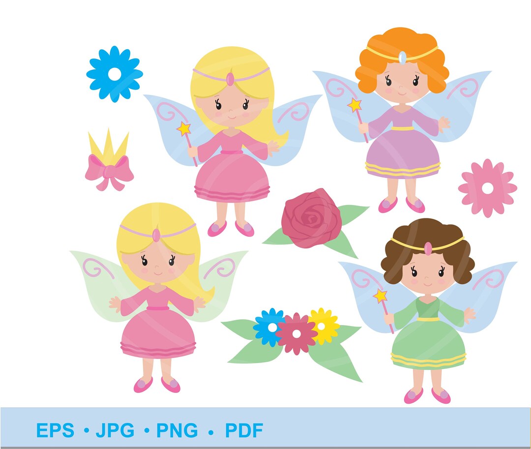 INSTANT Download. Fairy Clip Art . Personal and Commercial - Etsy