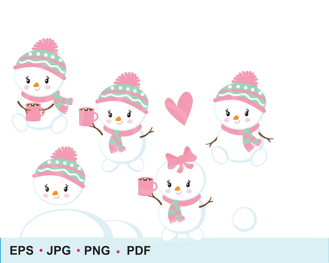 INSTANT Download. Snowmen Clip Art 2. Personal and Commercial Use. - Etsy