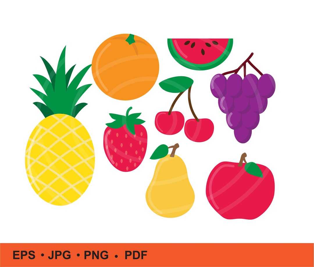 INSTANT Download. Fruits Clip Art 2. Personal and Commercial Use. - Etsy