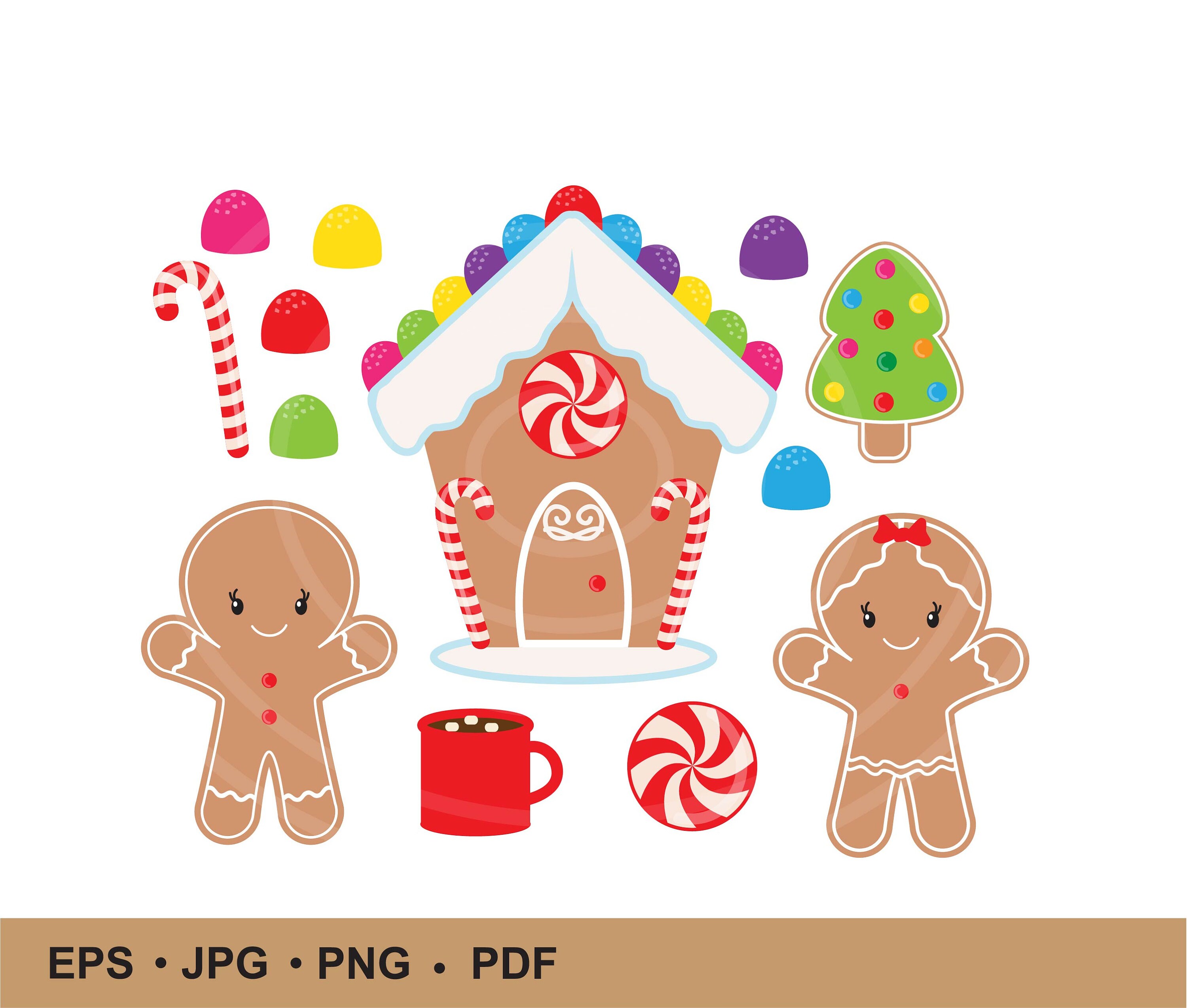 INSTANT Download. Gingerbread Clip Art 1. Personal and | Etsy