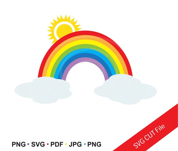 INSTANT Download. Rainbow Clip Art Image 3. Personal and | Etsy