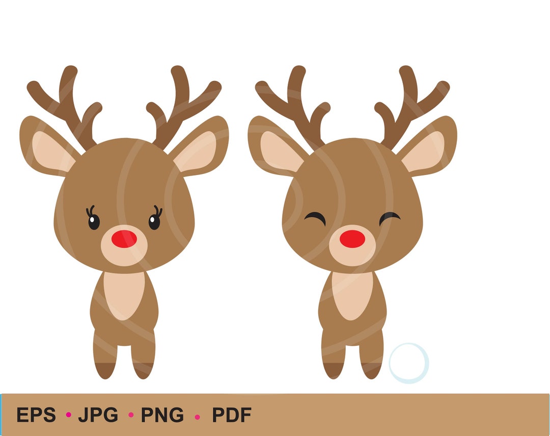 INSTANT Download. Reindeer Clip Art 1. Personal and Commercial Use. - Etsy